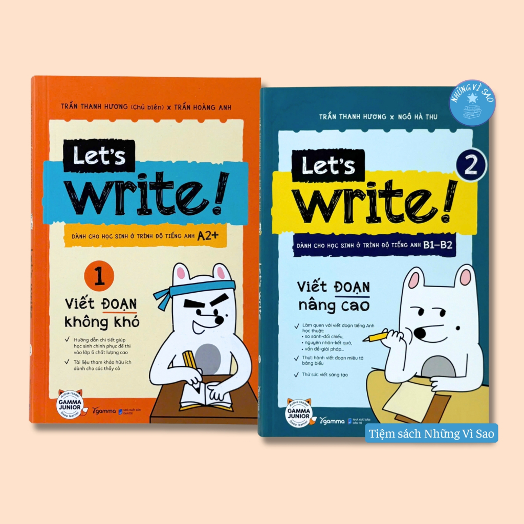 Sách - Combo Let's Write!: Viết Đoạn Không Khó + Viết Đoạn Nâng Cao ...