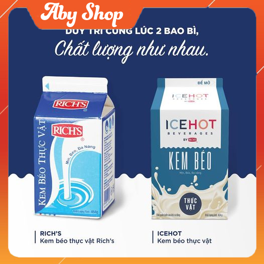 Kem béo Rich's lùn 454g ⚡ SIÊU NGON ⚡ kem béo thực vật Rich’s Creamer pha các thức uống | Shopee ...
