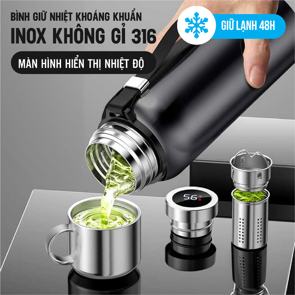 Bình giữ nhiệt 48h 316, có nắp chống tràn, giữ nhiệt lâu, dễ dàng sử dụng | Shopee Việt Nam