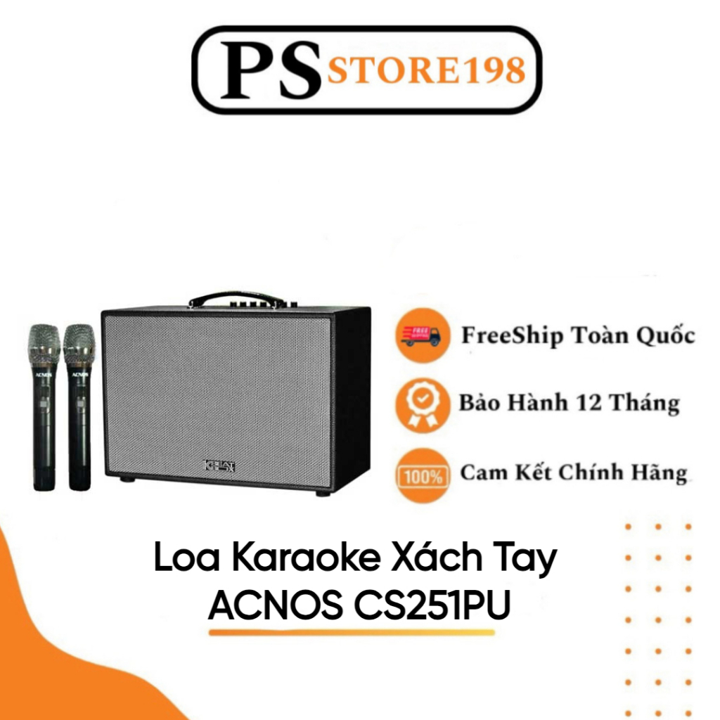 Loa di động cao cấp chính hãng Karaoke Xách Tay ACNOS CS251PU VÀ loa 1202 Musicbox | Shopee Việt Nam