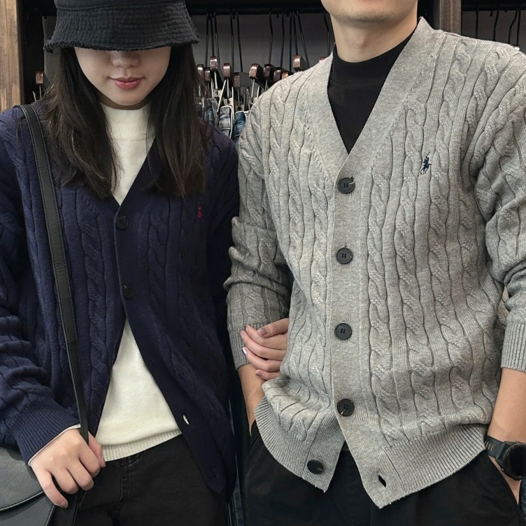 Áo Cardigan Len Thừng Nam Nữ Thêu Ngưa, Áo Len Nam Cổ Tròn Hàn Quốc Đẹp, Form Rộng DNST 109 ...