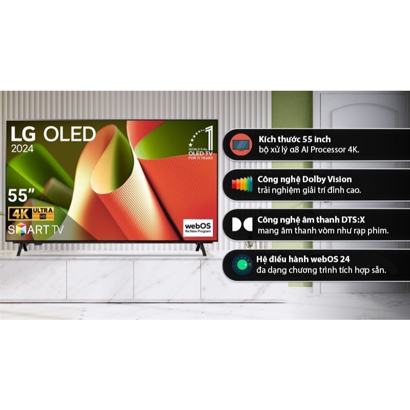Smart Tivi OLED LG 4K 55 inch 55B4PSA 2024 - INDONESIA | Shopee Việt Nam