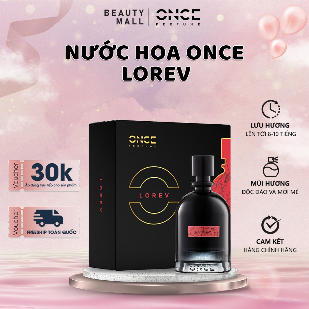 [Hỏa tốc] Nước Hoa Unisex Once Perfume Lorev EDP Intense 100ml | Shopee ...
