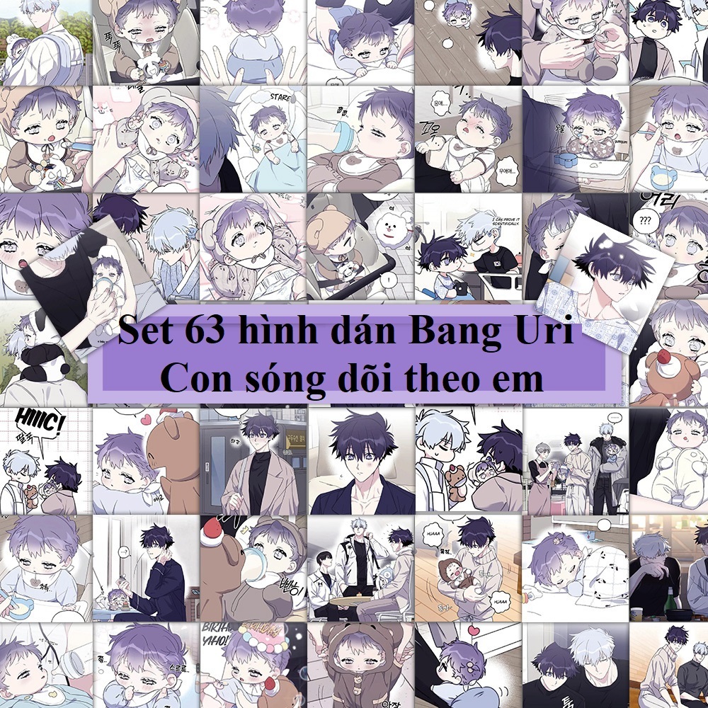Set 63 stickers Bang Uri -Con Sóng Dõi Theo Em / Surge Towards You ...