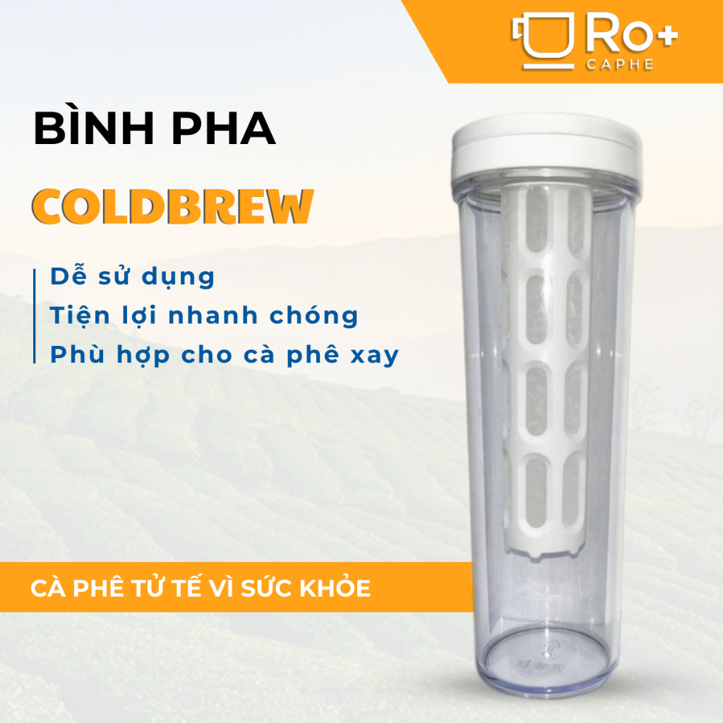Bình Cold brew Roplus - Bình ủ cà phê cold brew có quai xách, cà phê ủ ...