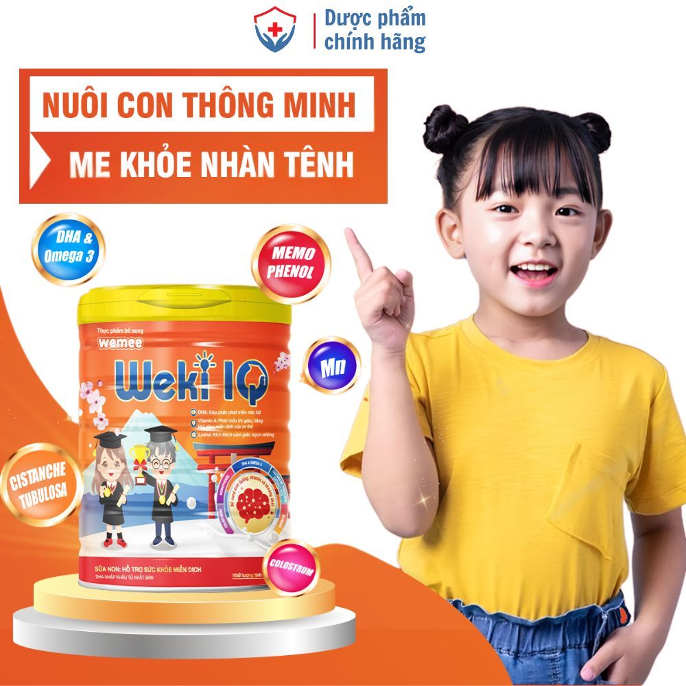 Sữa non phát triển trí não WEKI IQ 650g cho trẻ từ 3 - 18 tuổi bổ sung ...