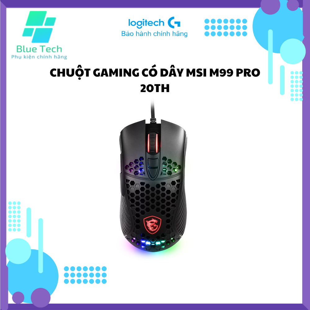 Chuột gaming MSI M99 Pro 20th có dây - Hàng nguyên hộp, nguyên seal - Chính Hãng MSI | Shopee ...