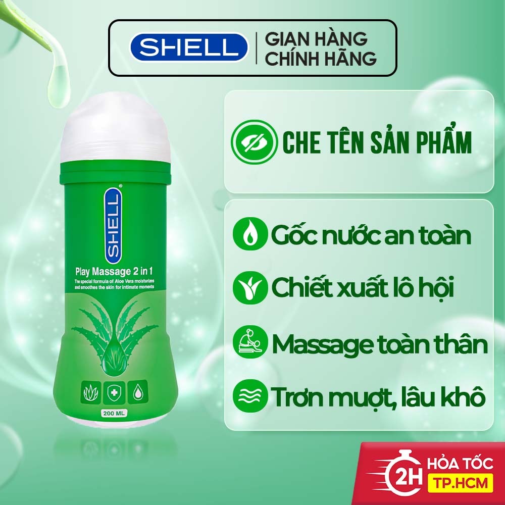 Gel bôi trơn Shell Play Massage 2 in 1 Aloe Vera - Chai 200ml | SHELL ...