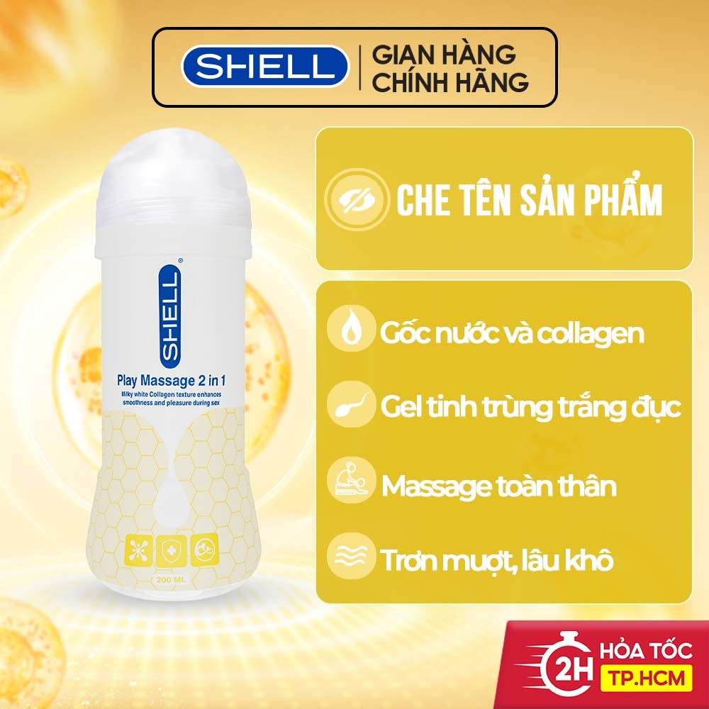Gel bôi trơn Shell Play Massage 2 in 1 Collagen - Chai 200ml | SHELL ...