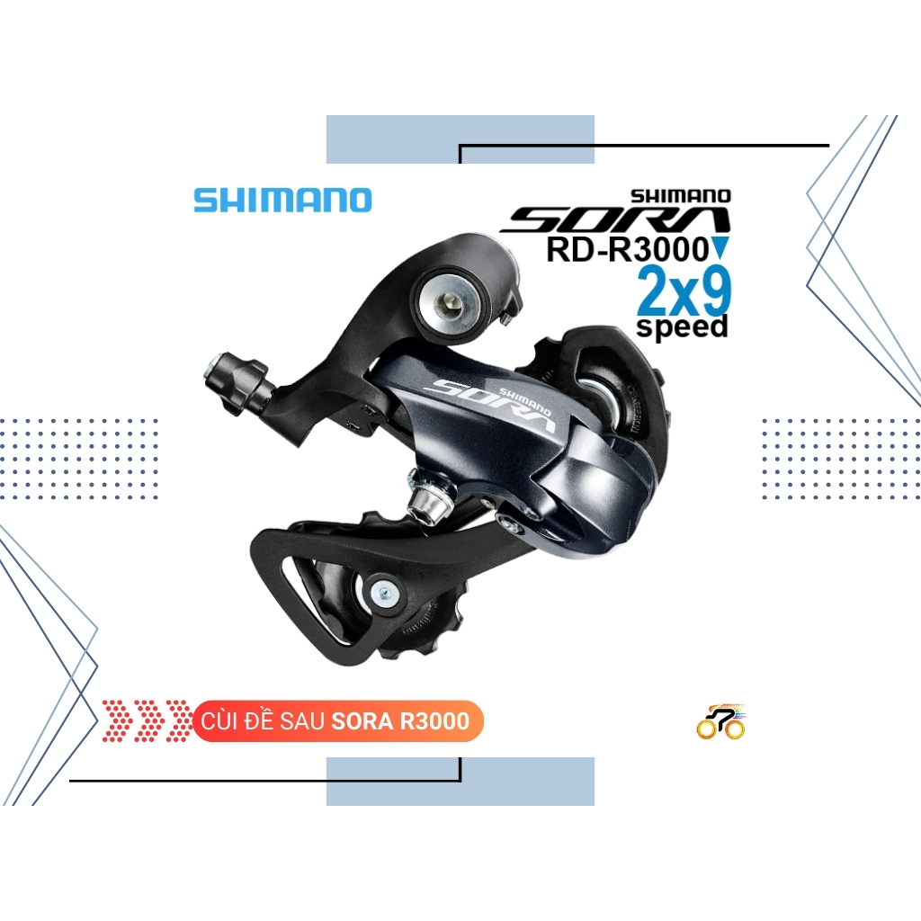 CÙI ĐỀ SAU - SHIMANO SORA RD R3000 - ROAD (9 TỐC ĐỘ) | Shopee Việt Nam