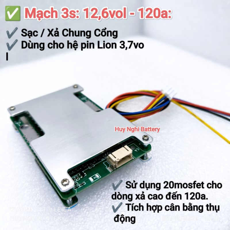Mạch 3s (12,6 vol) Xả 120A Dùng Cho Pin Lion 3,7 vol | Shopee Việt Nam