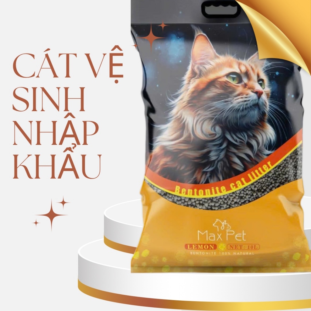 [COMBO 3 BAO] Cát vệ sinh mèo MAXPET, thấm hút, vón cục nhanh, ít bụi ...
