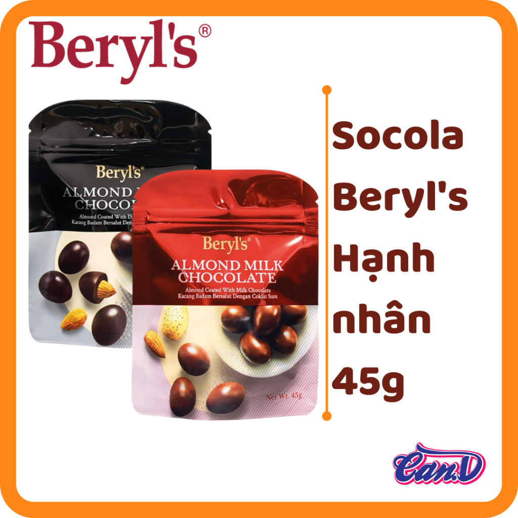 Socola Beryl's Hạnh nhân gói 45g | Shopee Việt Nam
