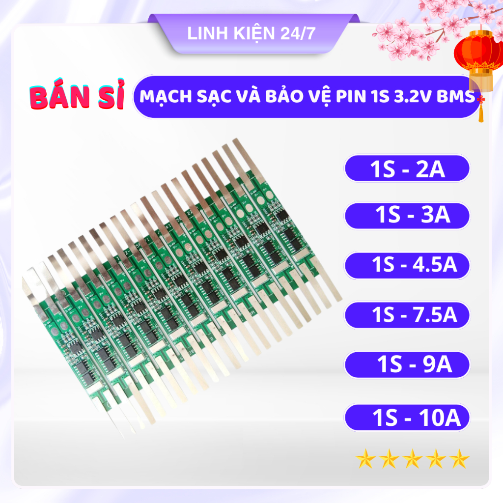 Mạch Sạc Và Bảo Vệ Pin 1S/3,2V/1PIN-1S/3,2V/2PIN-1S/3,2 V/3PIN-1S/3,2 V ...