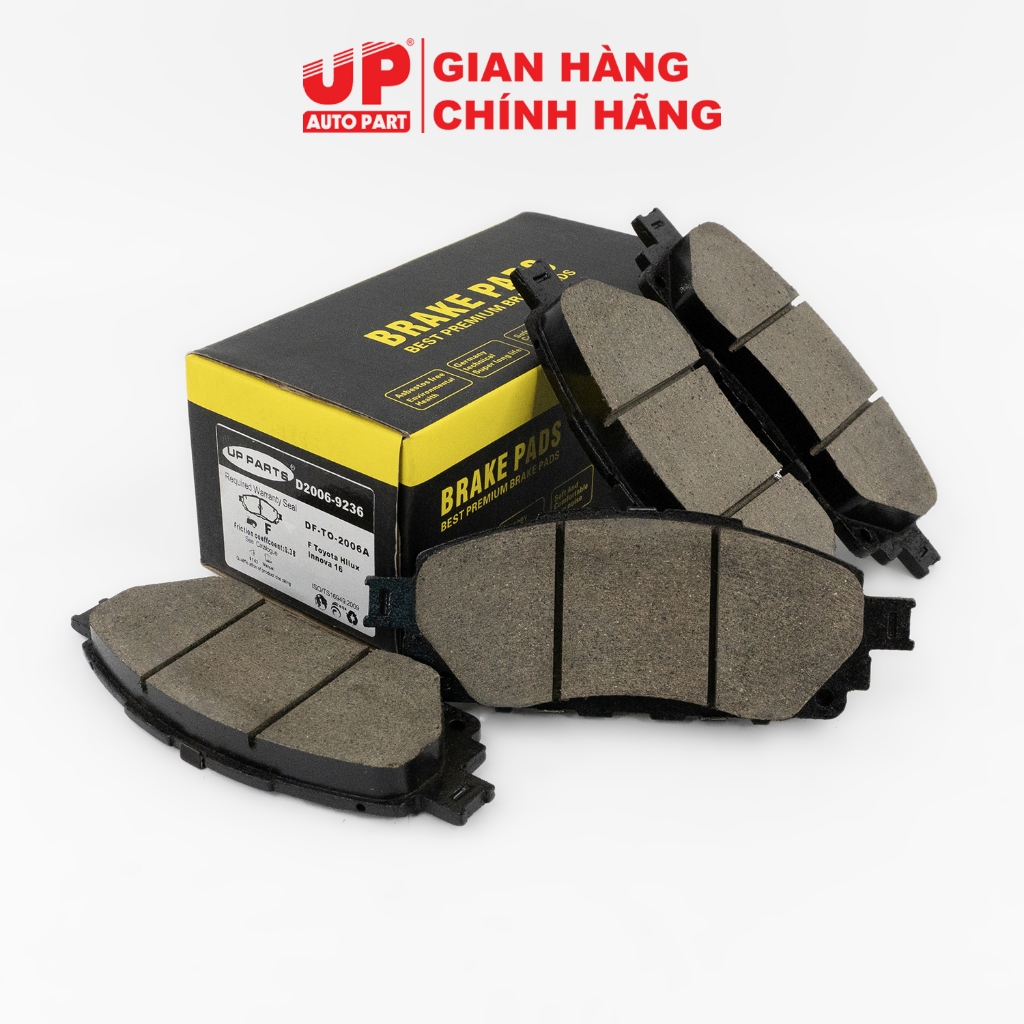 Má phanh bố thắng đĩa trước ô tô TOYOTA INNOVA 2006-2024, HILUX 2005 ...