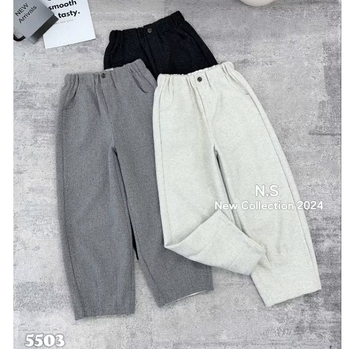 Quần baggy dạ 1 khuy cạp chun hàng QCL1 | Shopee Việt Nam