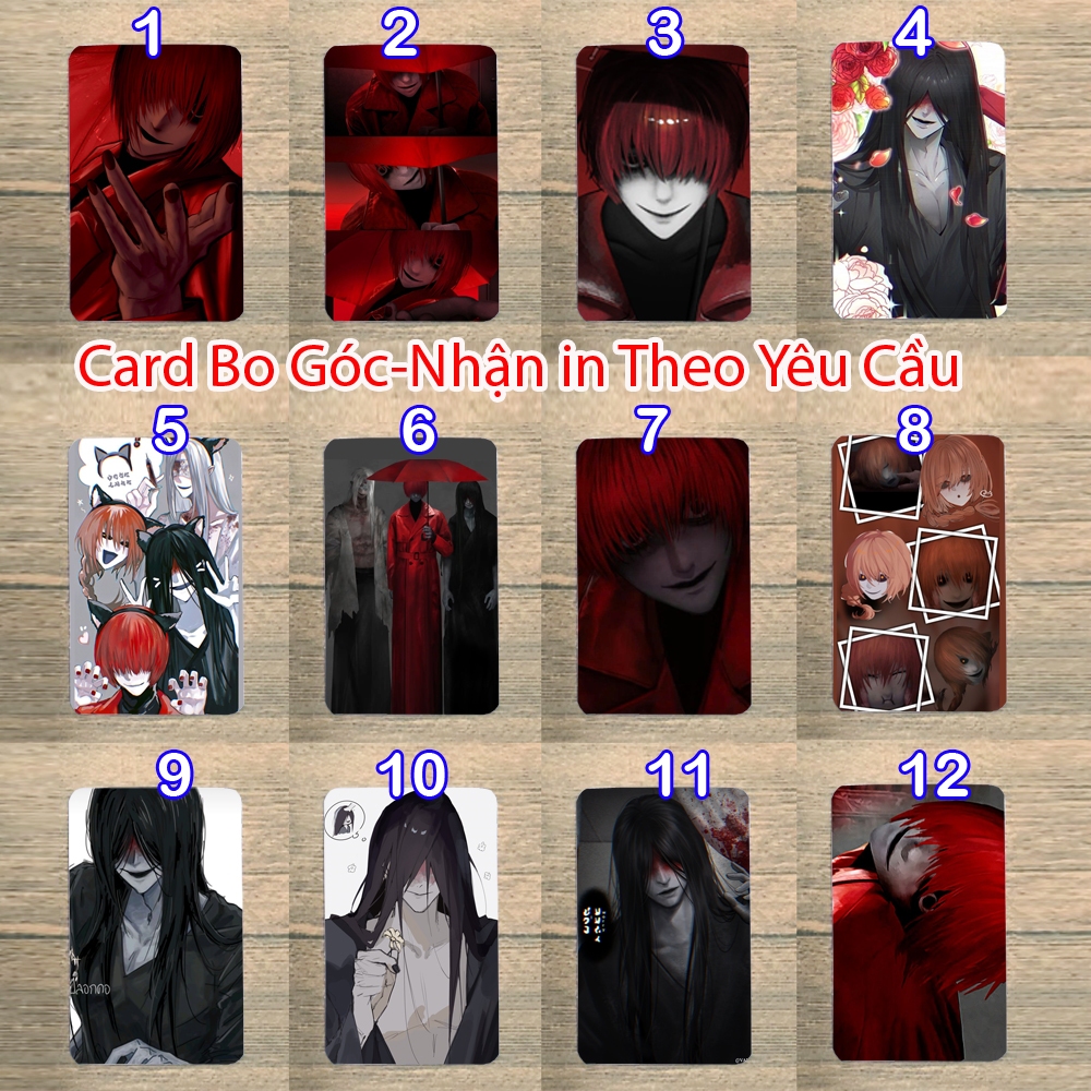 Card ảnh bo góc Homicipher Mr. Scarletella Mr. Chopped Mr. Hood Mr ...