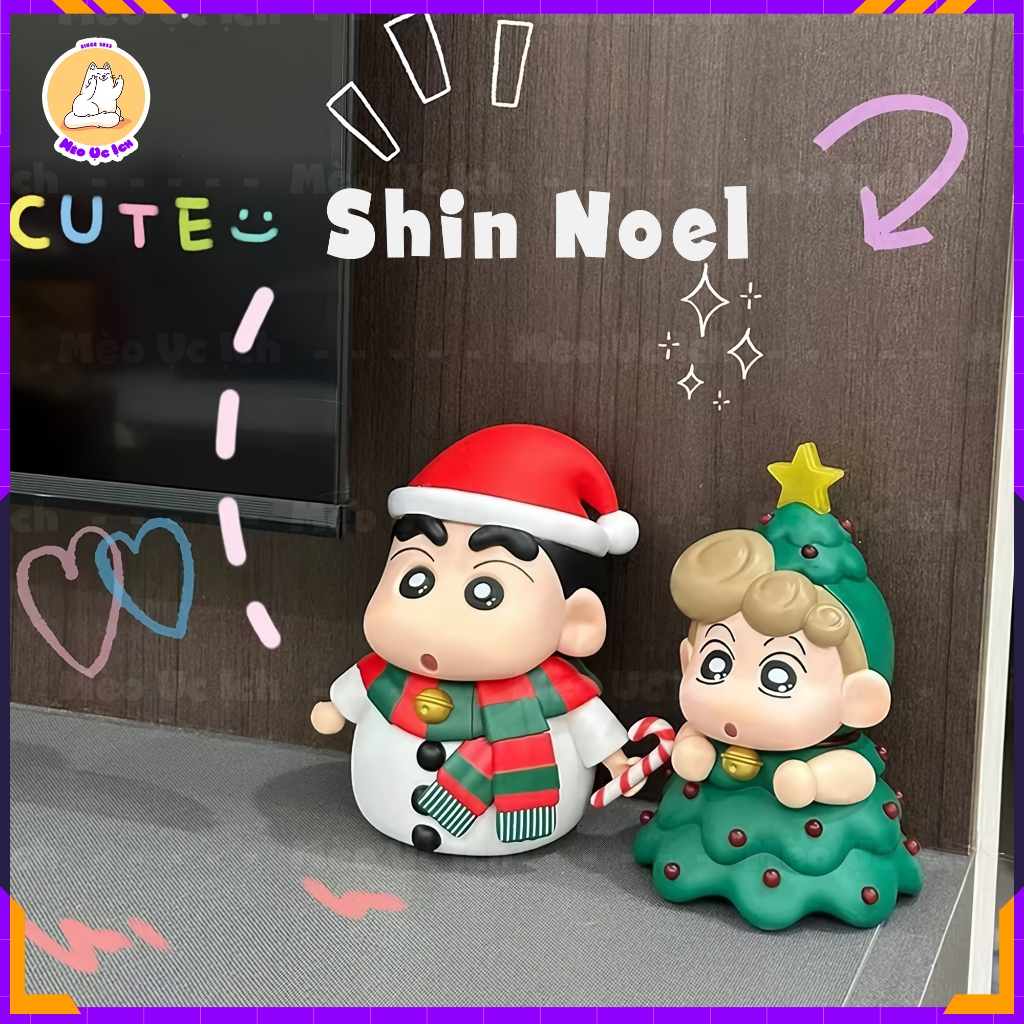 Mô Hình Nhân Vật Shin Giáng Sinh - Noel - Christmas Siêu Cute Trang Trí ...