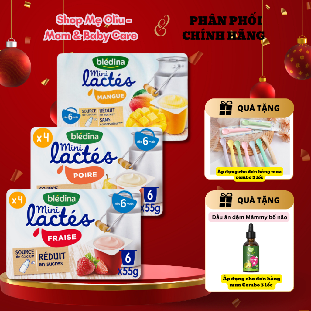Sữa chua Bledina Mini Lactes đủ vị, Sữa chua nguội ăn dặm cho bé ...