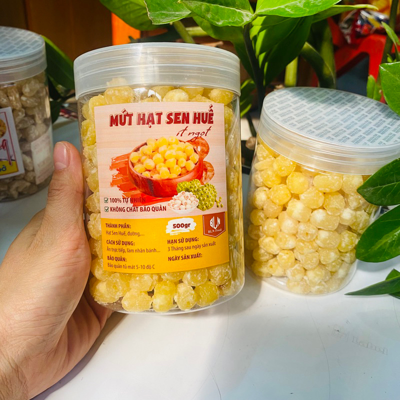 Mứt Hạt Sen Huế chuẩn loại ngon 500gr, mứt sen Huế , Mứt sen nõn ít ...
