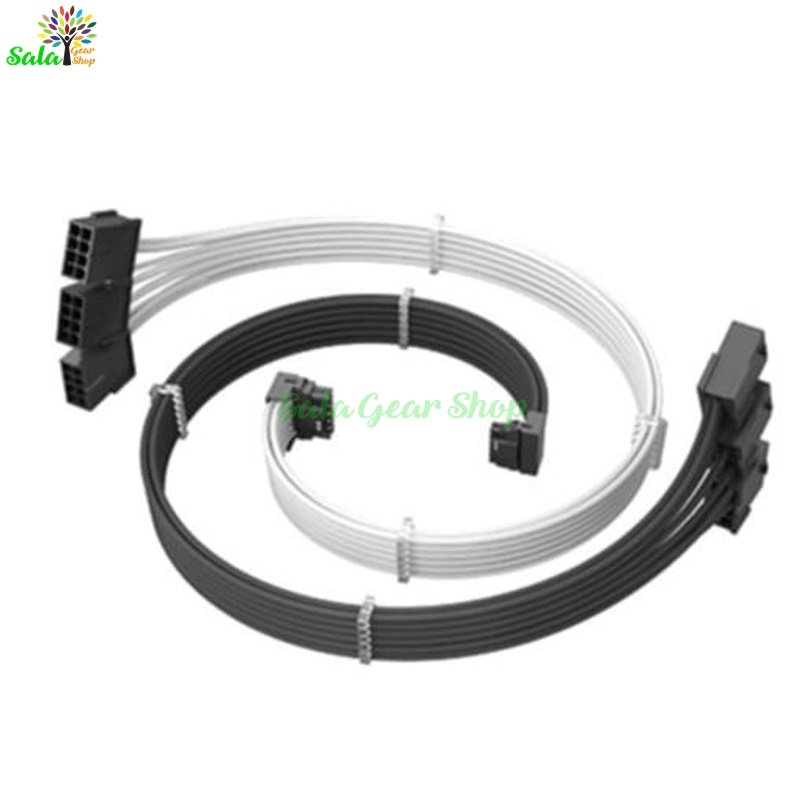 Dây Nguồn Chuyển Đổi 3x8 Pin Sang 12+4 Pin Đảo Góc 90 Độ - PCIe 5.0 ...