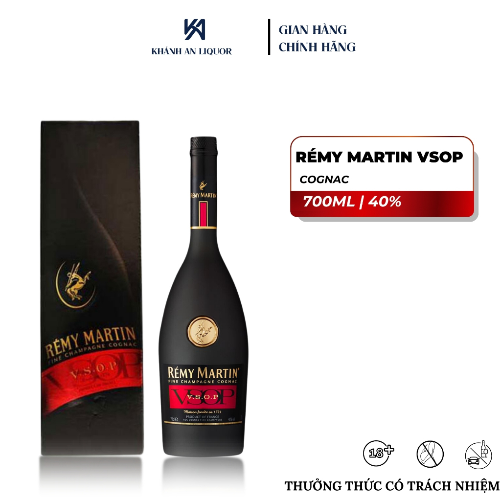 [CHÍNH HÃNG] RƯỢU COGAC REMY MARTIN VSOP 40 700ML | Shopee Việt Nam