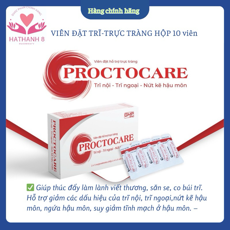 CHÍNH HÃNG: Viên đặt trĩ (trĩ nội, trĩ ngoại), nứt kẽ hậu môn ...