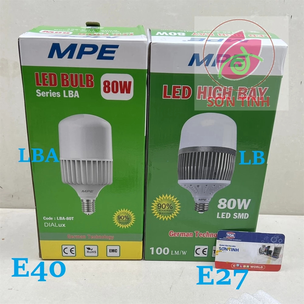 ĐÈN LED BULB 80W MPE (LBA-80T HOẶC LB-80T) | Shopee Việt Nam