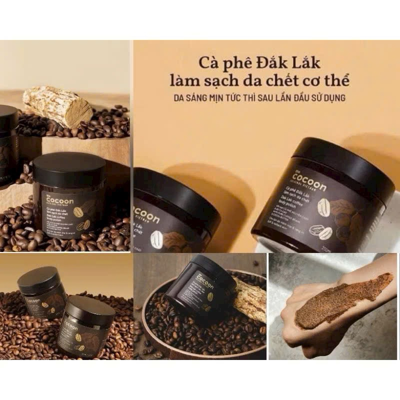 [CHÍNH HÃNG] Cà phê Đắk lắk làm sạch da chết COCOON 200ml (Dak lak ...