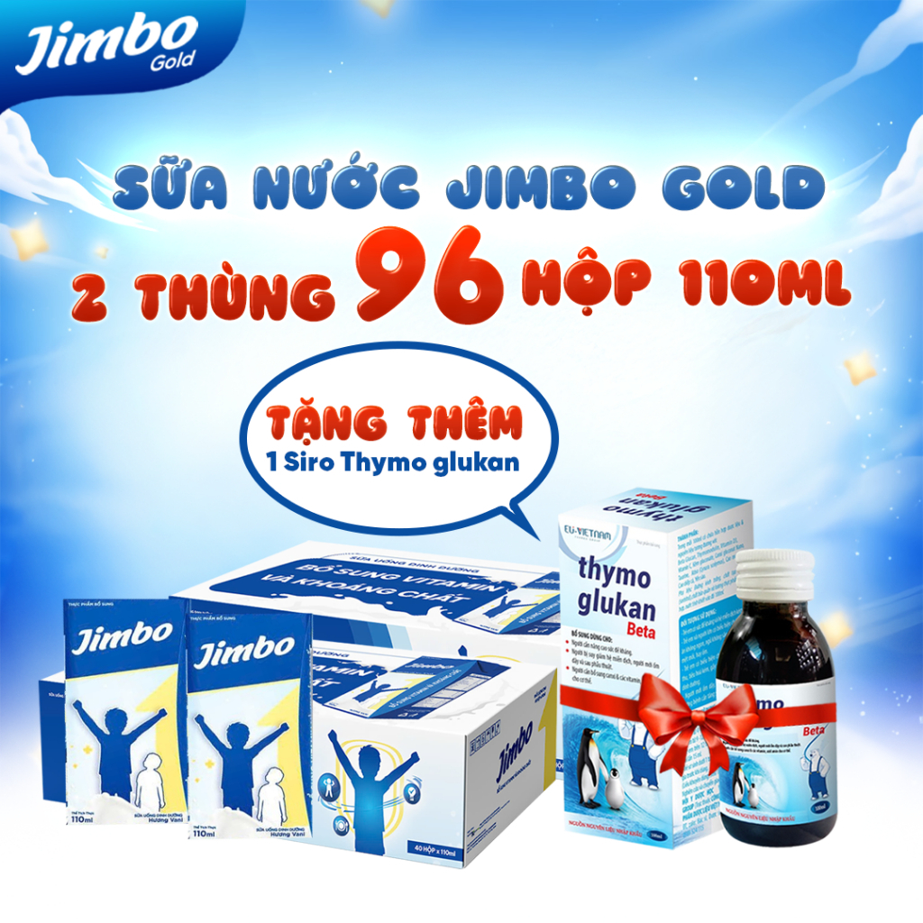 Combo Tiết Kiệm 2 Thùng Sữa Nước Tăng Cân Jimbo Gold 110ML Thùng 48 Hộp ...