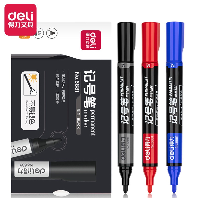 Bút Lông Dầu DELI 6881 không xóa được Chính Hãng | Shopee Việt Nam