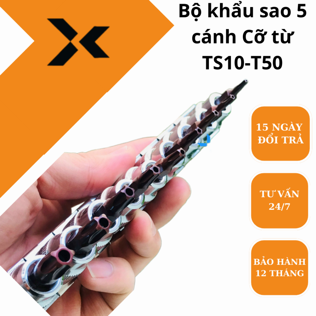 Bộ khẩu sao 5 cánh Cỡ từ TS10-T50 | Shopee Việt Nam