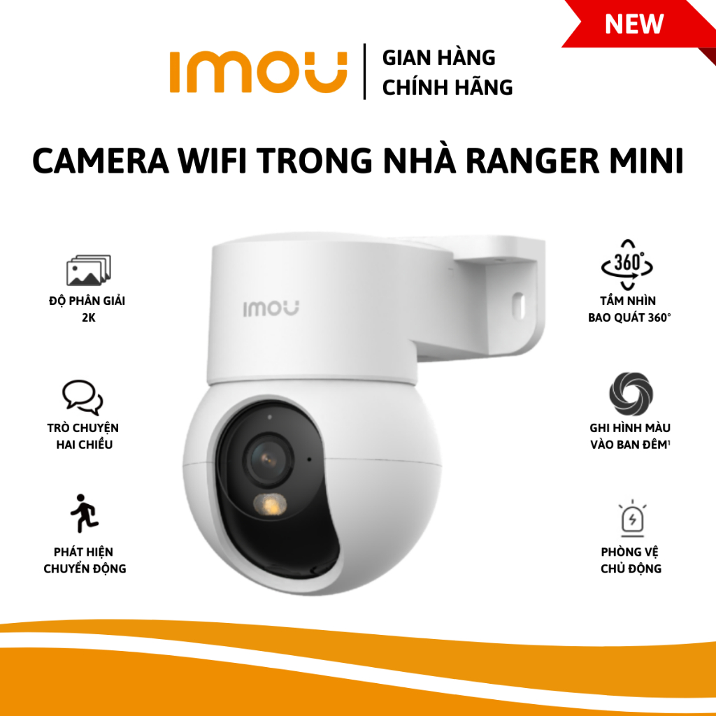 Camera Wifi Trong Nhà IMOU Ranger Mini 3MP 5MP Tích Hợp Chân Đế Gắn ...