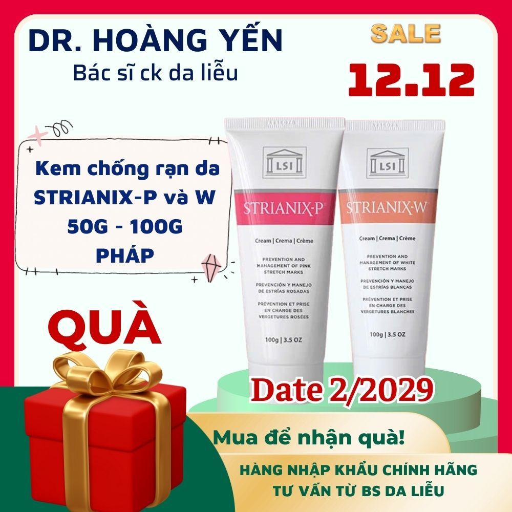 Nhập khẩu công ty - Kem chống rạn da STRIANIX-P 50g phòng và làm mờ RẠN ...