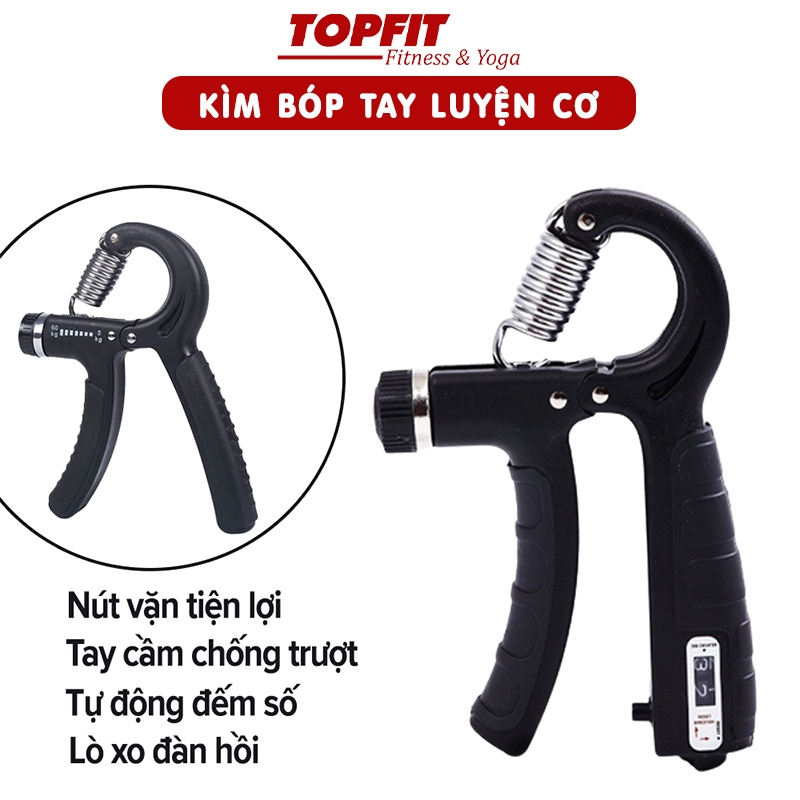 Kìm Bóp Tay, Tập Cơ, Gym Tại Nhà Điều Chỉnh Lực Có Đếm 6-50kg Topbody ...