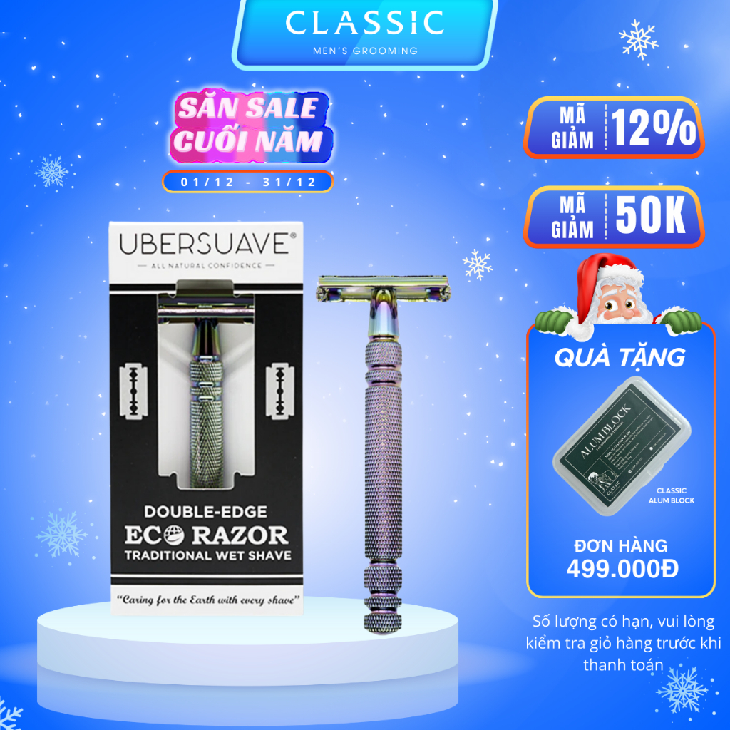 Dao cạo râu Ubersuave Eco-Razor 104P Prism Butterfly Open Edge | Shopee ...