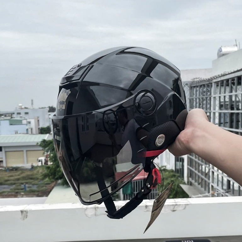 Mũ bảo hiểm 2 kính Royal M289 chính hãng - Tặng túi đựng, nón 2/3 đen ...