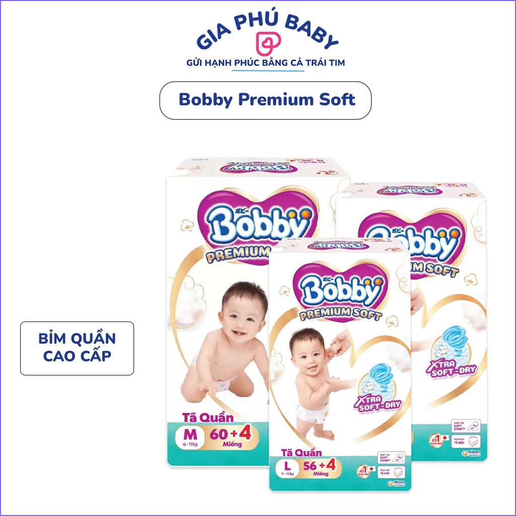 Tã Bỉm Quần Bobby Premium Soft Chính Hãng Công Nghệ Nhật Bản Mỏng ...