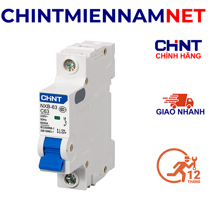 Cầu Dao Aptomat An Toàn MCB NXB-63 1P 1A-63A 1 Pha 6Ka Hãng CHINT | Shopee Việt Nam