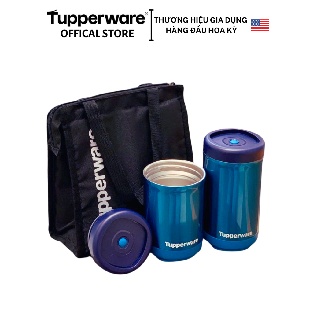 Bình, hộp giữ nhiệt Tupperware Stacking Thermal 350ml/475ml - Bảo hành ...