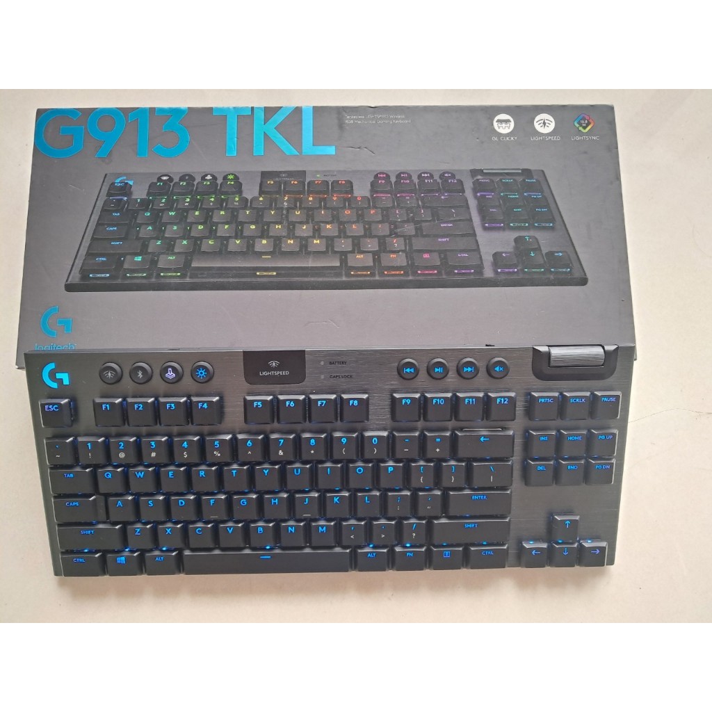 Bàn phím không dây Logitech G913 TKL Lightspeed Wireless full box ...