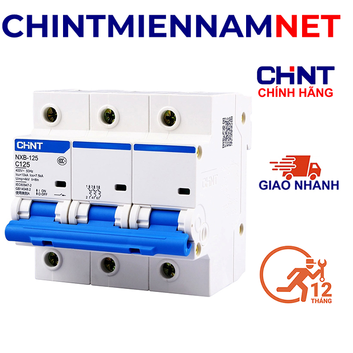 Cầu Dao Aptomat An Toàn MCB NXB-125 3P 80A-125A 3 Pha 10Ka Hãng CHINT | Shopee Việt Nam