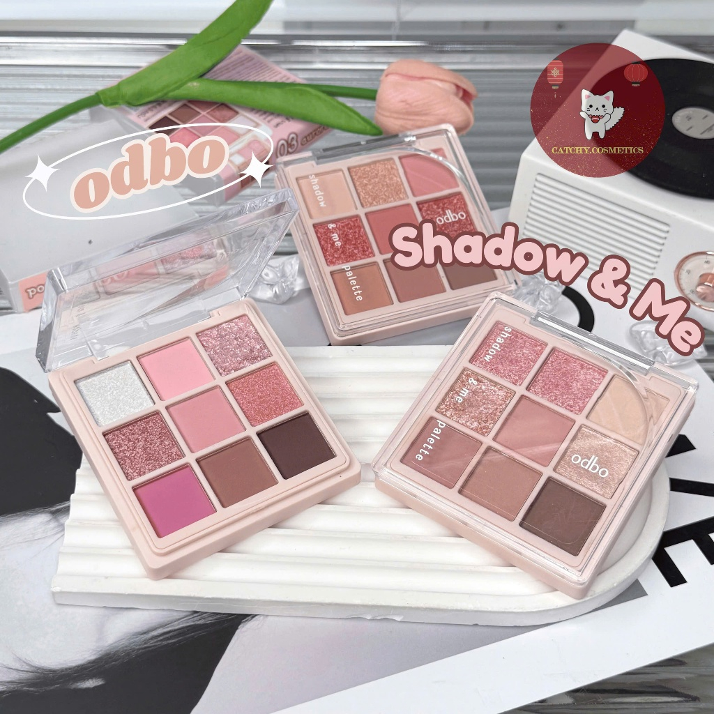 [ODBO] Bảng Phấn Mắt Odbo 9 Ô Shadow & Me Vỏ Hồng Palette Odbo Cosmetics (OD2014) | Shopee Việt Nam
