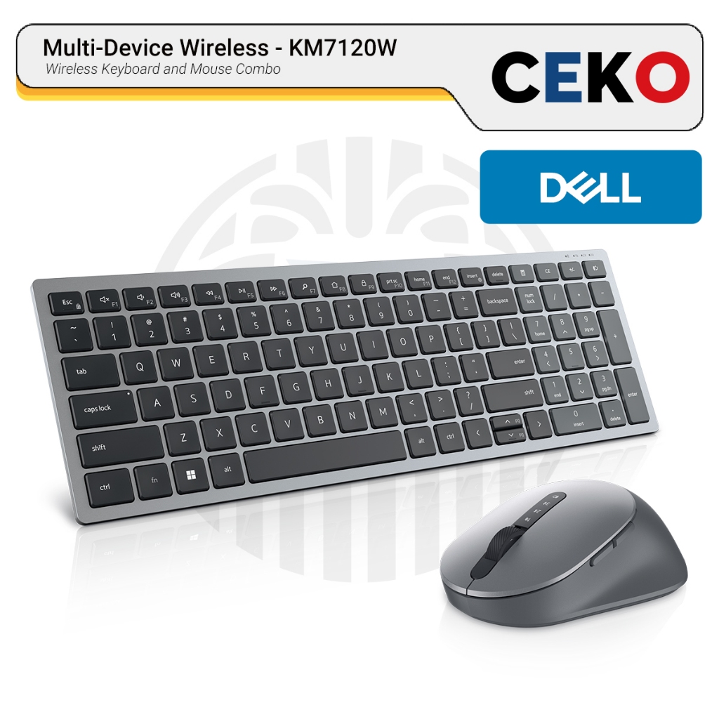 Bộ Bàn Phím Chuột Không Dây Dell Multi-Device Wireless Keyboard & Mouse ...