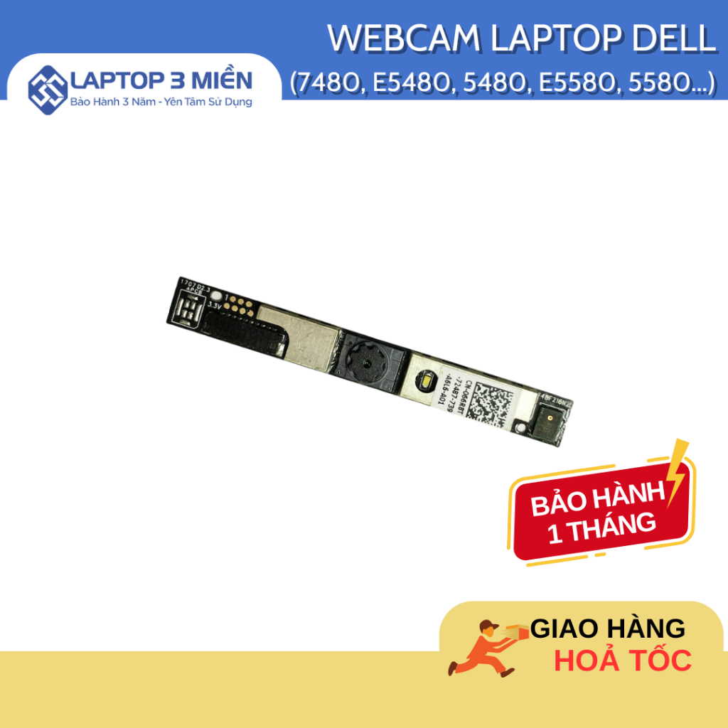 Camera Webcam Laptop Dell 7480,E5480,5480,E5580,5580,E5570,5570,E7280 ...