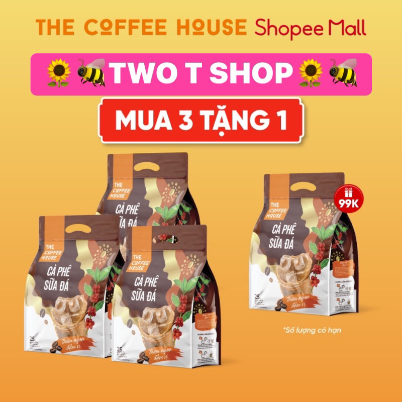 ☕️[COMBO 3 TẶNG 1 DATE MỚI] CAFE PHIN RANG XAY ORIGINAL 1, CAFE SỮA THE COFEE HOUSE, CAFE ĐEN ĐÁ ...