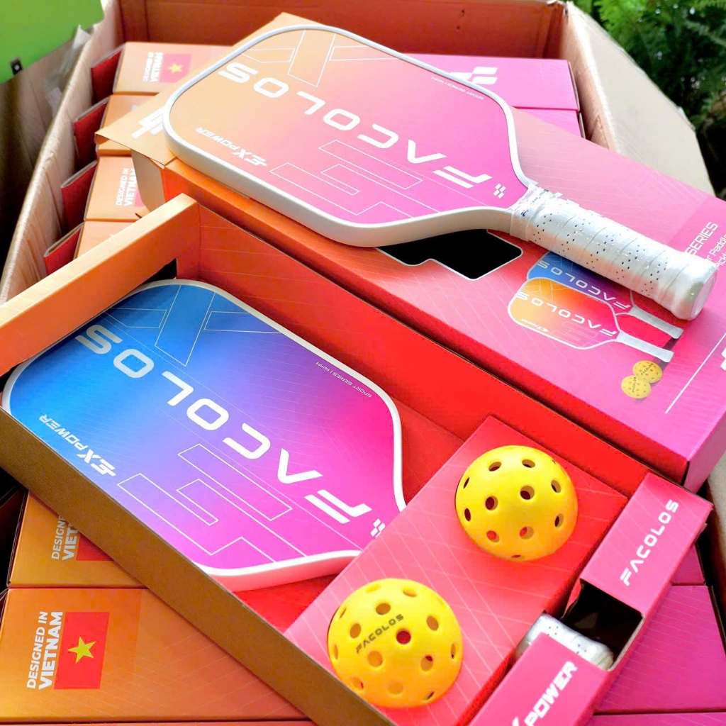 Combo vợt pickleball Facolos Paddle Sport Series - Ex - Power 14 mm ...