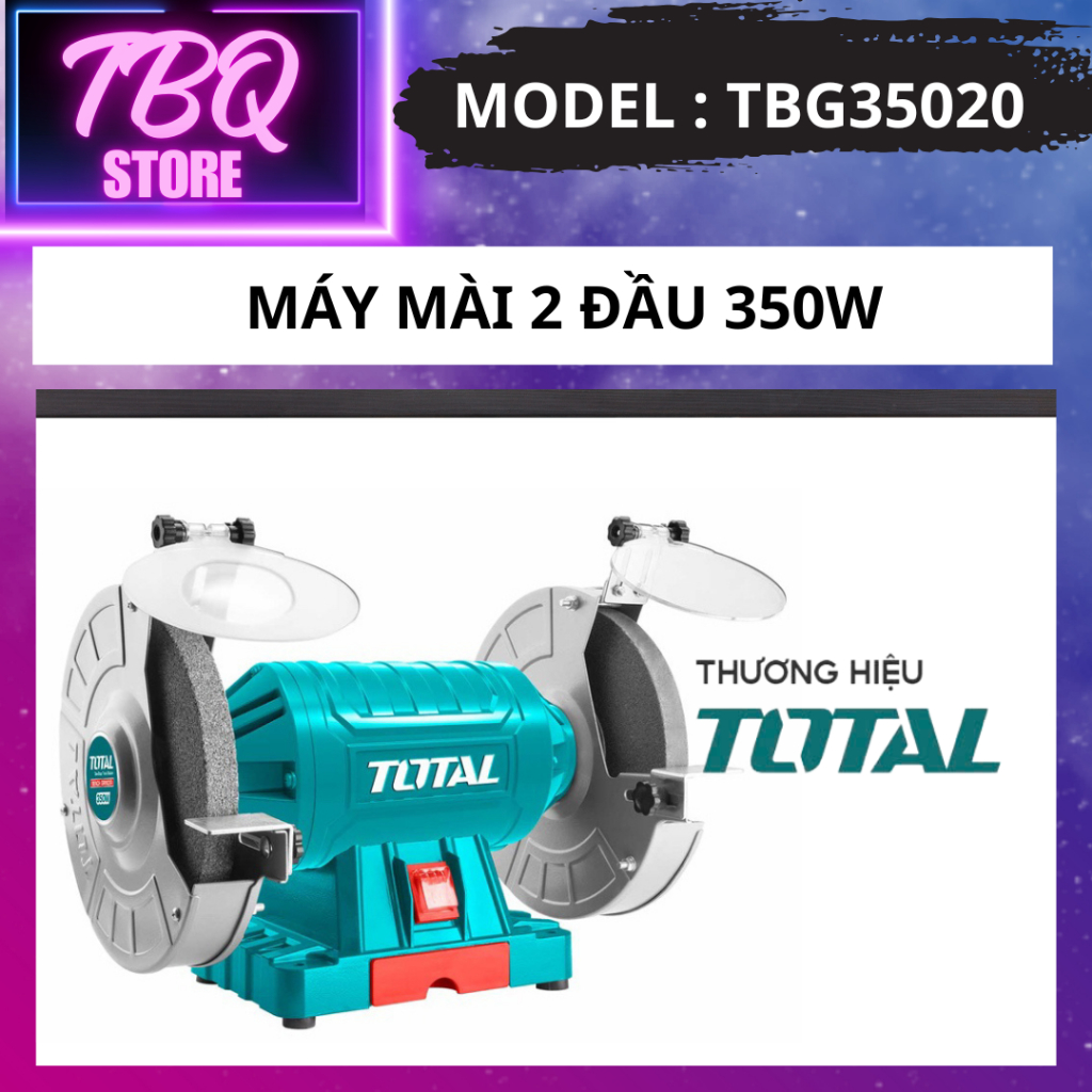 Máy Mài 2 Đầu TOTAL TBG35020 - Công Suất 350W, Điện Áp 220V, Tốc Độ ...