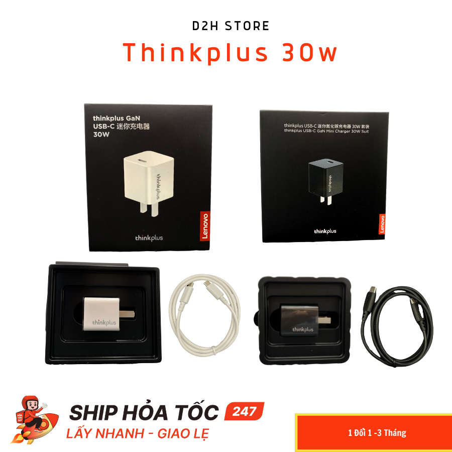[ BH 12 tháng ] Bộ Sạc 30W Think Plus Kèm Dây C to C Công Nghệ GaN Hỗ Trợ Sạc PD/PPS/QC | Shopee ...