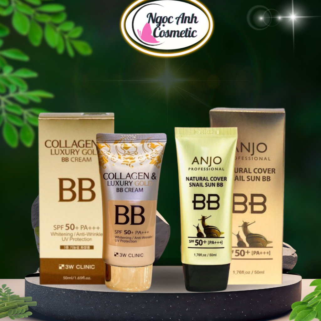 Kem nền chống nắng 3W Clinic - BB Anjo 50ml Hàn Quốc | Shopee Việt Nam